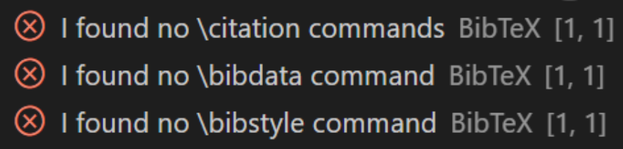 Latex&VScode 报错I found no bibdata command//command//citation—while reading file*.aux_i found no ...