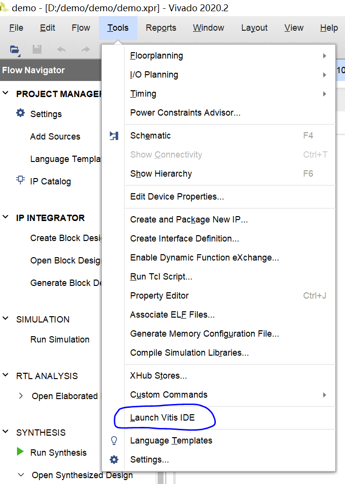 Xilinx Vitis 2020.2运行C语言程序(hello world)_vitis怎么导入.xsa文件-CSDN博客