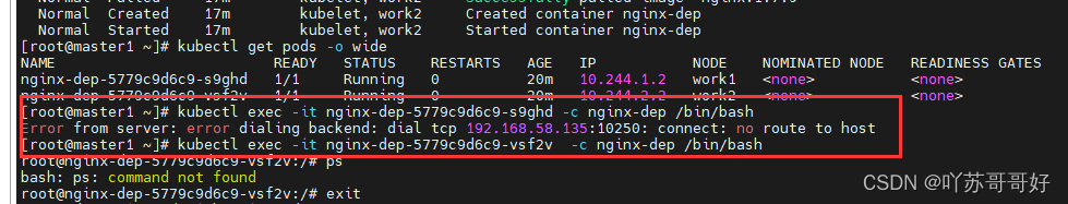 k8s Error from server no route to host 问题处理_error frome server: get"calico-kube-controller-"no ...