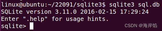linux中sqlite3数据库的基础命令和使用方法_sqlite3退出-CSDN博客
