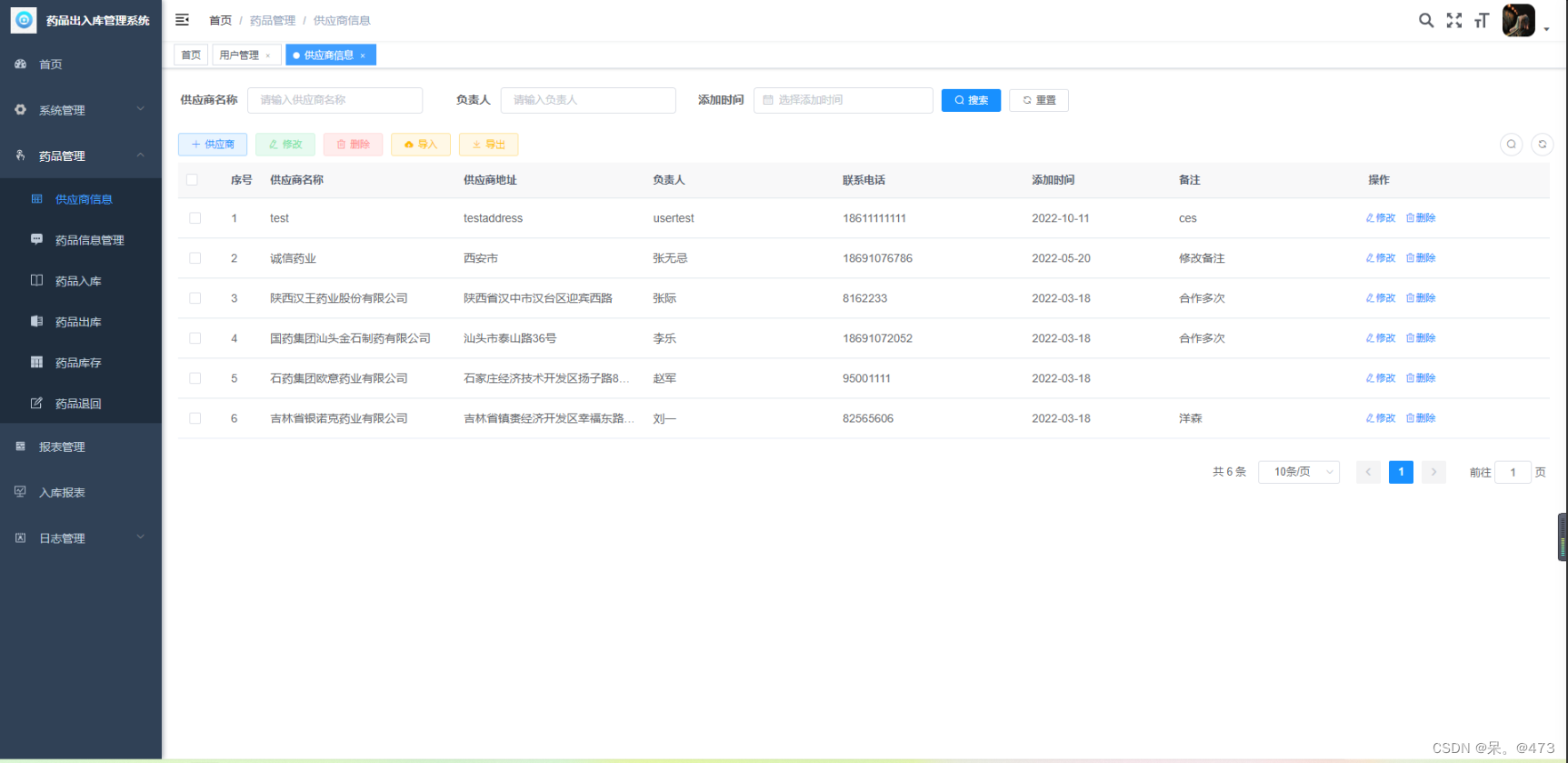 毕业设计 医院药品出入库管理系统 Csdn博客