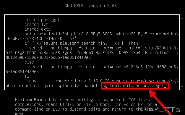 ubuntu 进入紧急救援模式_ubuntu 进入grub rescue模式-CSDN博客