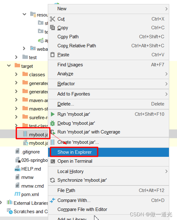 21.springboot项目打包成jar文件，在独立的Tomcat上面运行_tomcat启动jar包项目-CSDN博客
