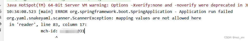 org.yaml.snakeyaml.scanner.ScannerException: mapping values are not allowed-CSDN博客