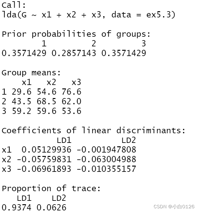 判别分析之Fisher判别、Bayes判别、距离判别的R实现案例_fisher判别法的例题讲解-CSDN博客