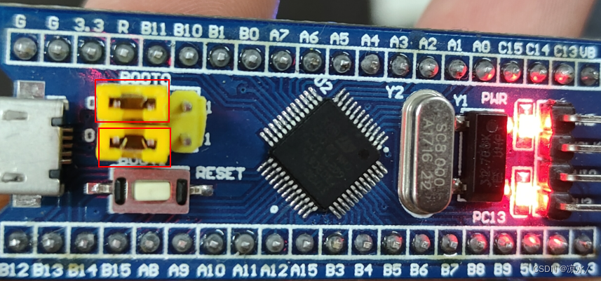 使用usb转ttl下载器将固件烧写到stm32f103c8t6最小系统板中 Keil使用usb转ttl烧录cx Csdn博客