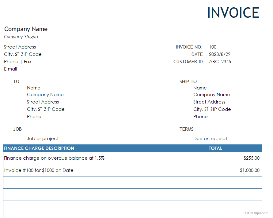 跨境卖家所需要的160多个Invoice形式发票模板单据_国际形式发票invoice模板-CSDN博客
