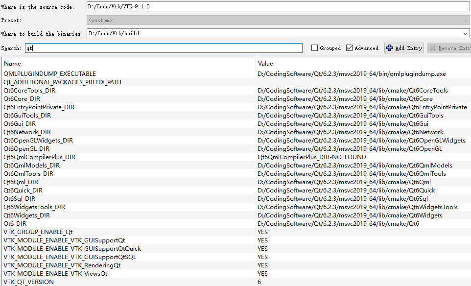 【VTK】VTK9.1+QT6+VS2019编译_vtk qt 编译好的版本-CSDN博客