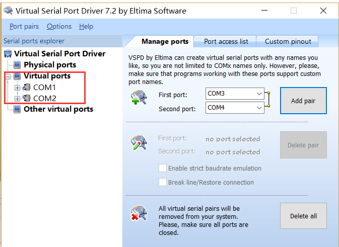 虚拟串口软件VSPD下载安装及使用 包含XCOM串口调试软件-CSDN博客
