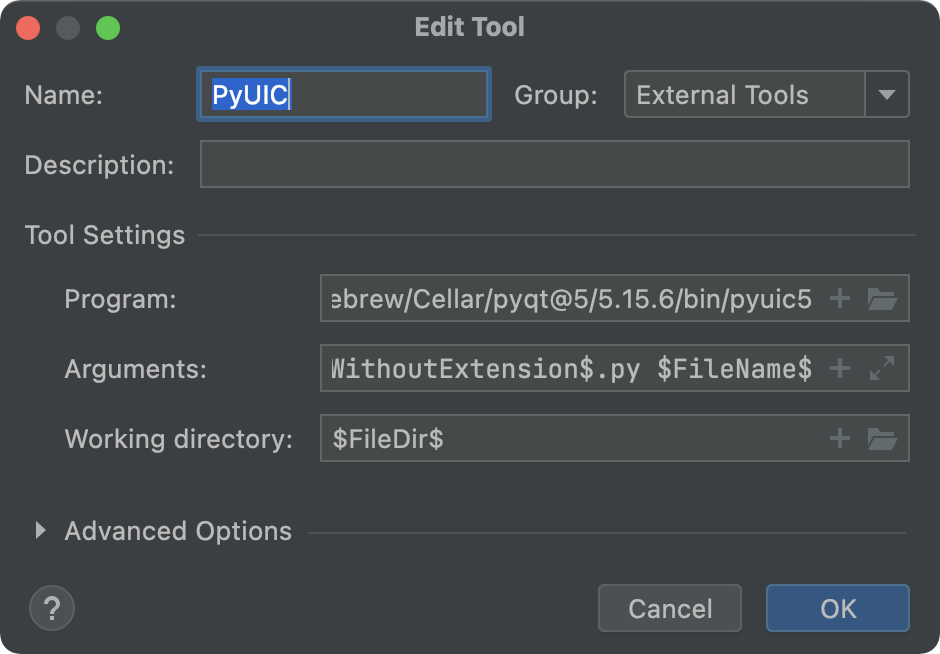 QTdesigner+Pyqt5学习笔记（安装、使用pycharm开发）_designer mac pyqt5-CSDN博客