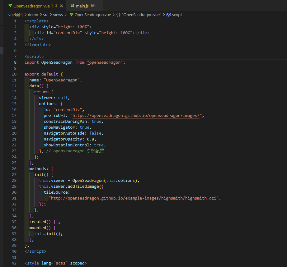 openseadragon最新版本2.4在vue中的使用方法_vue openseadraon-CSDN博客