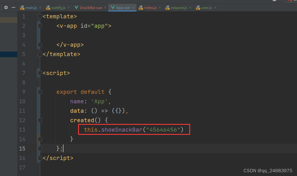 Vuetify 二次封装全局消息条SnackBar组件_vuetify 封装 message-CSDN博客