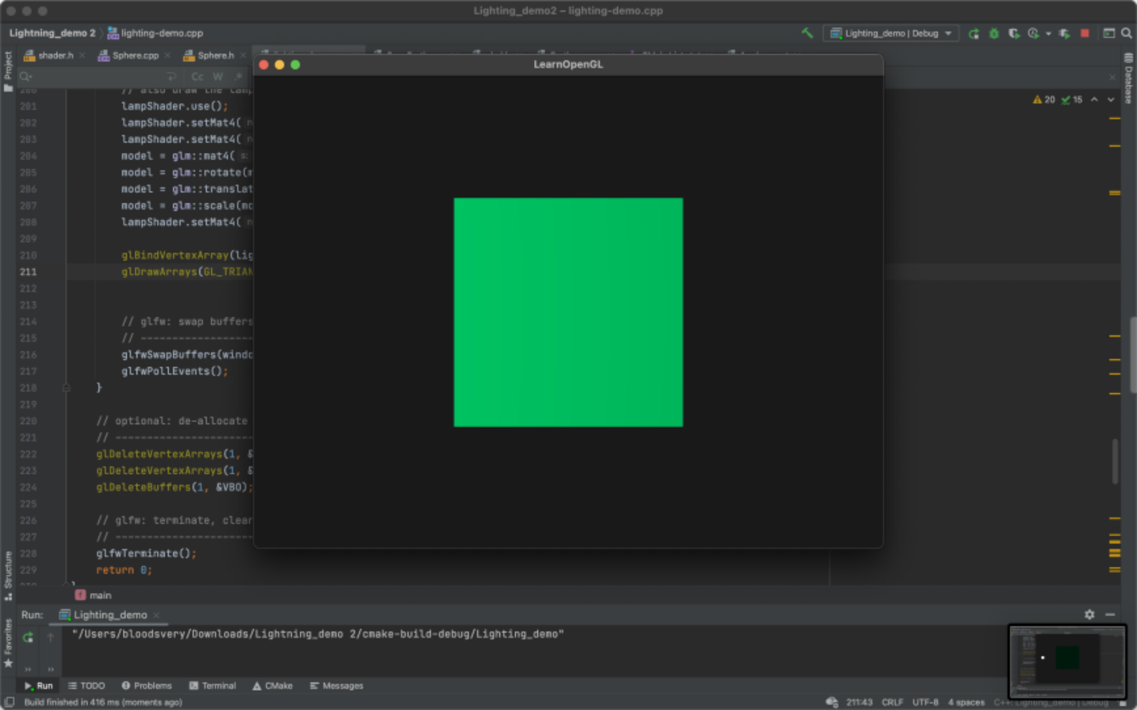 OpenGL入门第五次实验 基于OpenGL的三维光照-CSDN博客