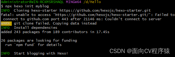 解决使用Hexo搭建个人博客遇到的一些问题_hexo d 连不上github-CSDN博客