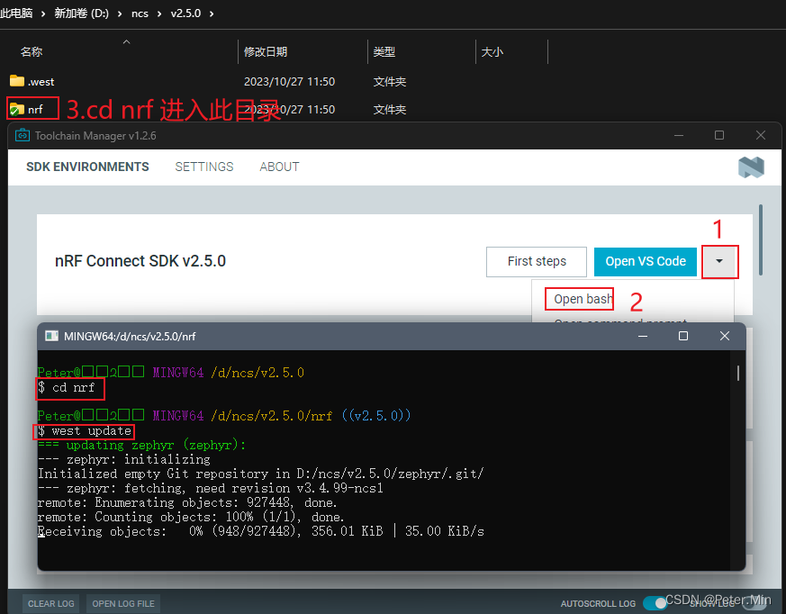 ncs v2.5.0 sdk安装教程-半自动化安装-CSDN博客