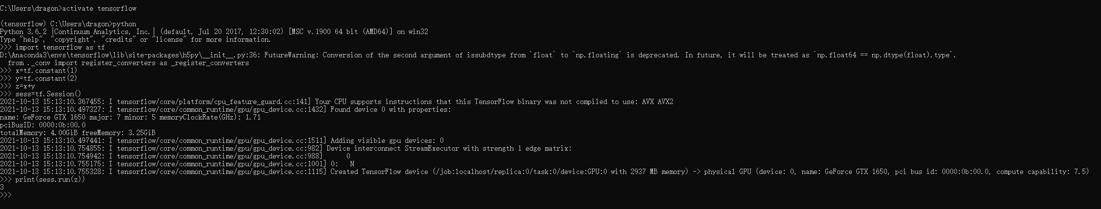 windows下anaconda安装tensorflow1.x版本问题汇总_windows为什么tensorflow安装不了1的版本-CSDN博客