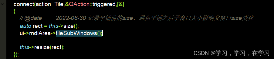 关于QMdiArea的平铺和层叠函数的问题_qmdiarea cascadesubwindows子窗口大小问题-CSDN博客