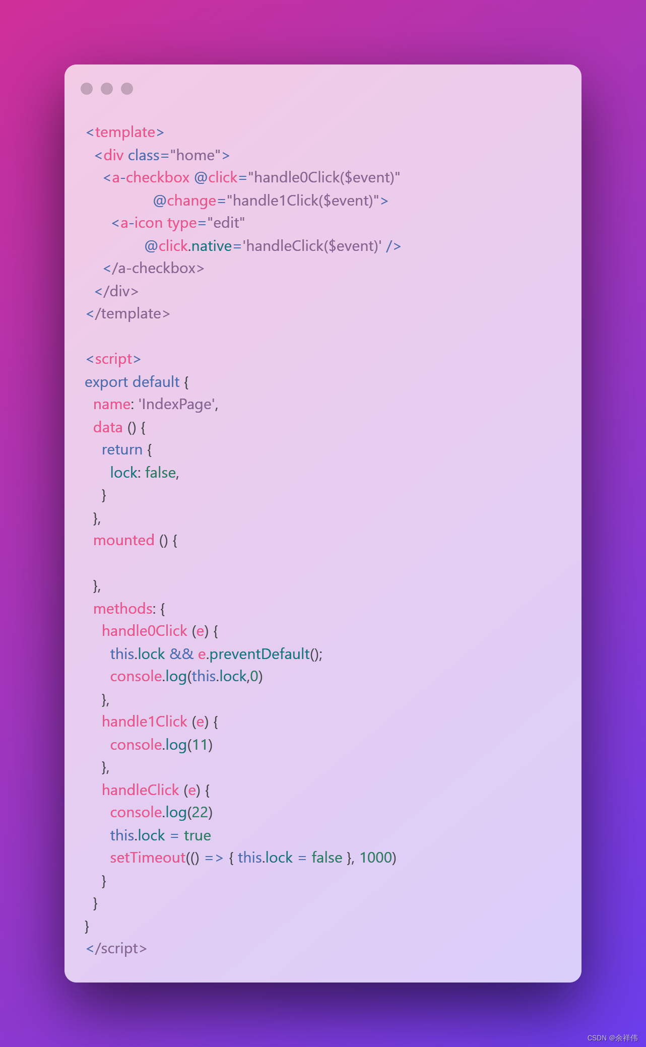 Ant Design ＜a-checkbox＞嵌套标签点击事件触发默认行为-CSDN博客