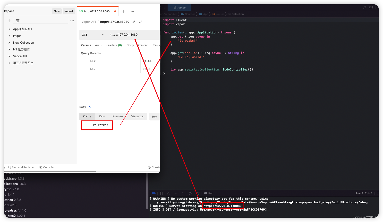 【Swift-Vapor服务器】0002、Swift-Vapor的基本使用-搭建一个属于自己歌曲的API_macos swift vapor 教程-CSDN博客