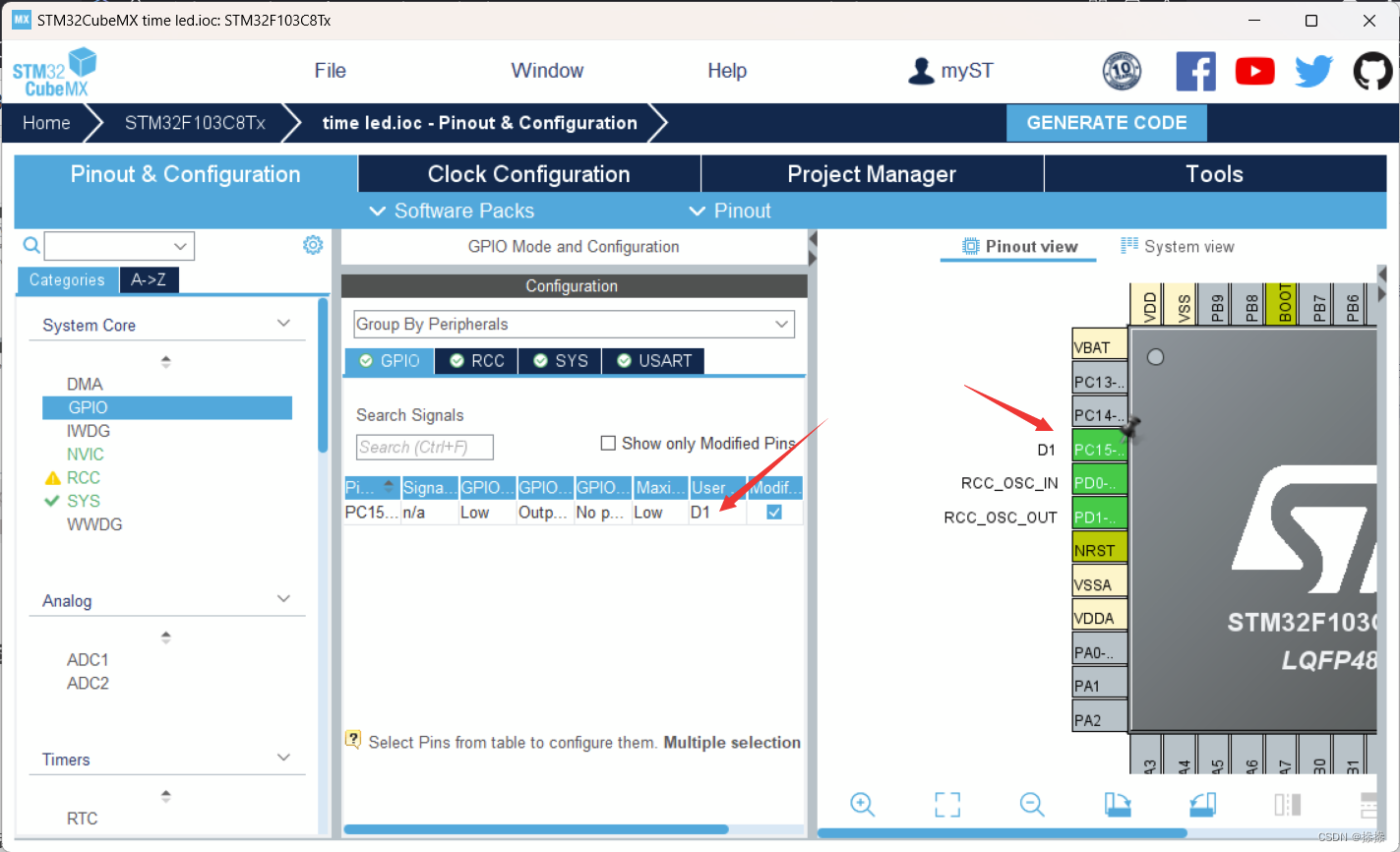 stm32c8t6定时器控制led灯周期性亮灭_stm32时钟怎么控制亮灭-CSDN博客