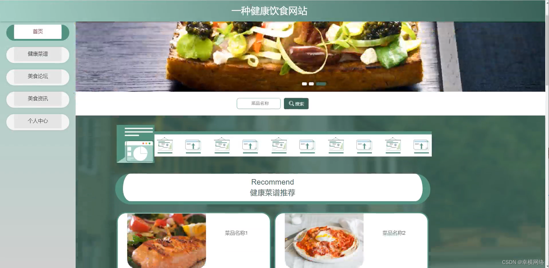 Ssmjsp计算机毕业设计一种健康饮食网站4n77y【源码、程序、数据库、部署】 Csdn博客 