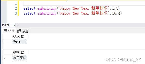 Sql Server:substring 函数 Mysql:substringindex 函数sqlserver截取第二个