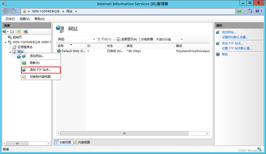 使用服务器windows Server 2012 R2 建立FTP服务并内网映射_windows server 2012 r2 ftp服务器-CSDN博客