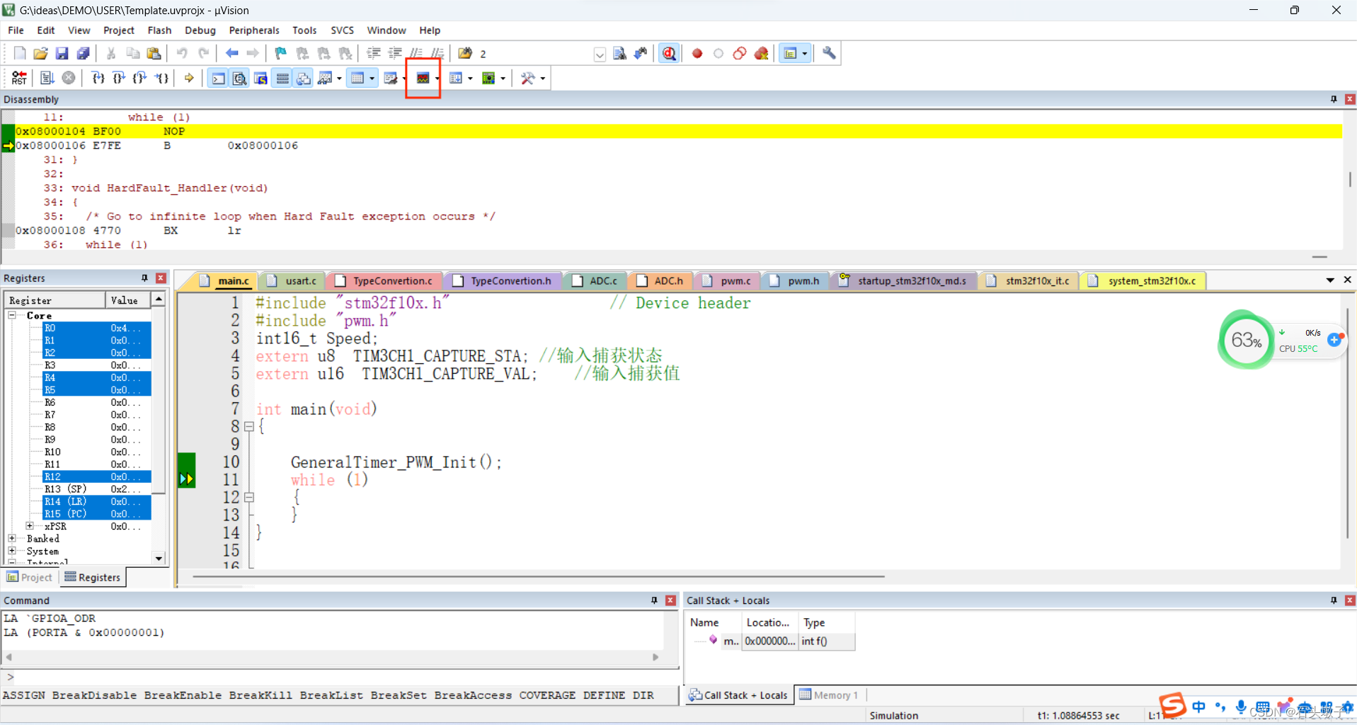 【KEIL5仿真】逻辑分析仪观察GPIO端口的输出波形_keil5仿真查看io输出-CSDN博客
