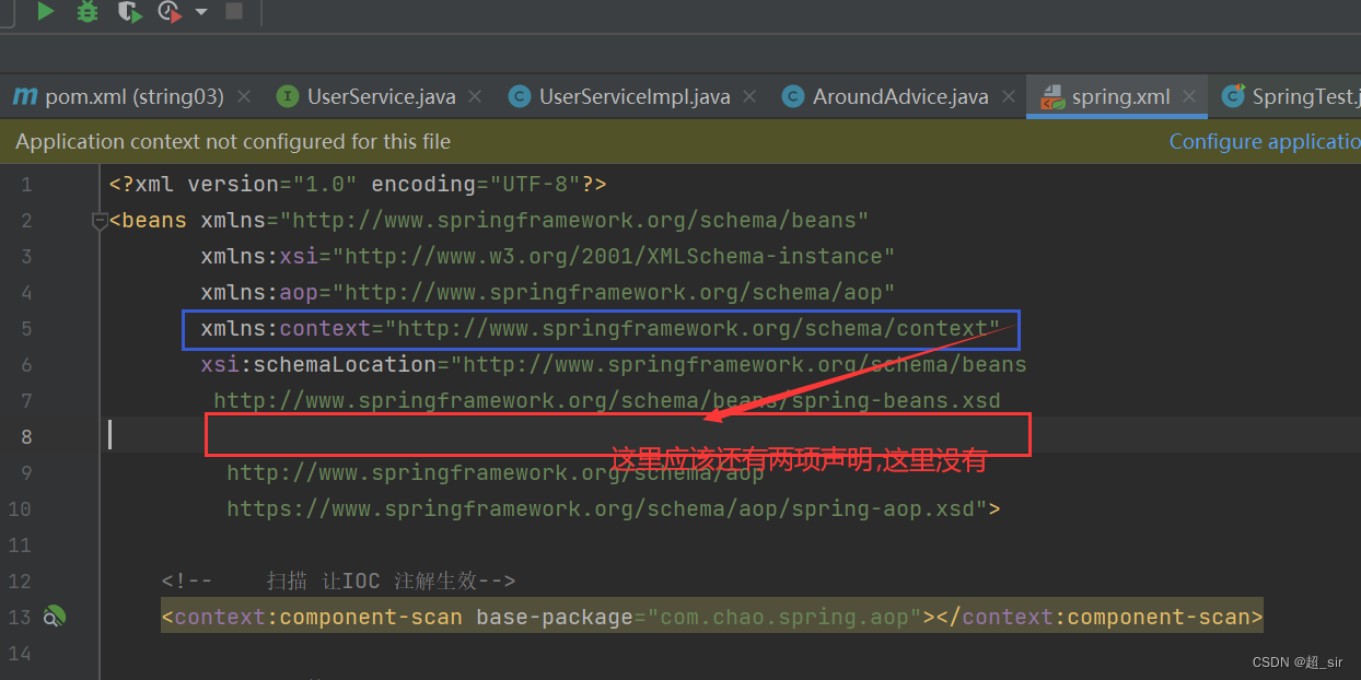 “cvc-complex-type.2.4.c: 通配符的匹配很全面, 但无法找到元素 ‘context:component-scan‘ 的声明。”解决方案_cvc-complex-type ...