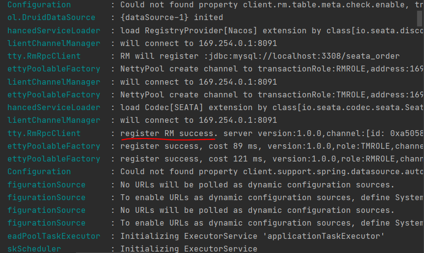 [已解决]Seata报错： 0101 can not connect to 169.254.0.1:8091 cause:can not register RM,err:regis_0101 ...