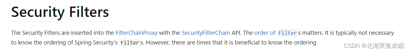 SpringSecurity学习笔记（二）加载的Filter,默认配置_spring security 配置需要认证的url才会进入的filter-CSDN博客