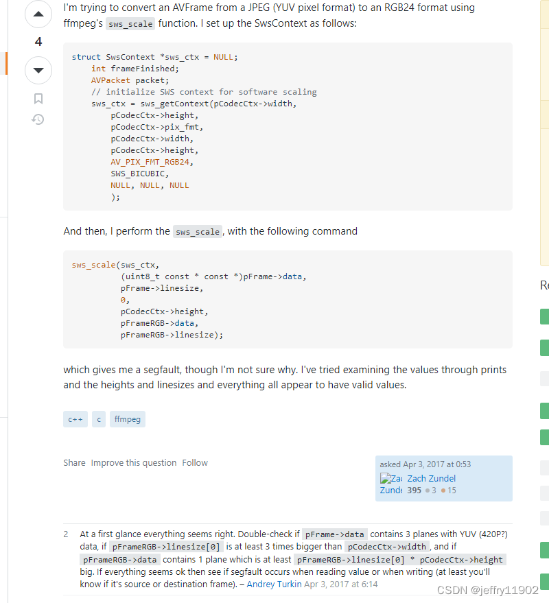ffmpeg 解码H265 ROS2发送 sws_scale段错误_ros2 h265-CSDN博客
