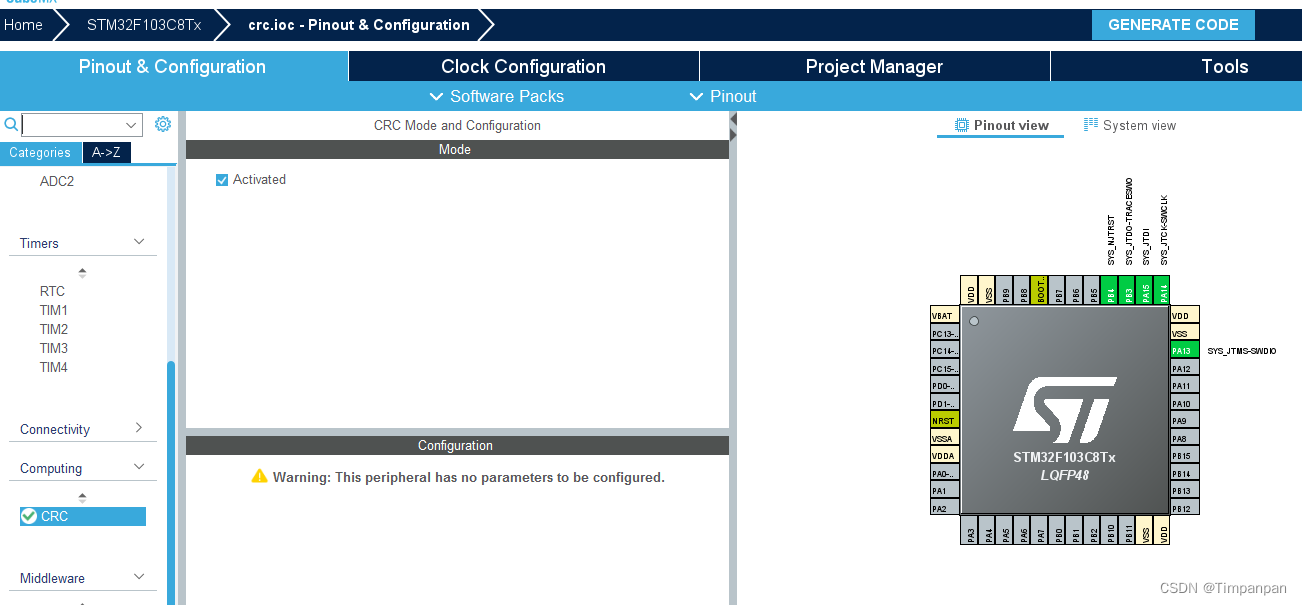 stm32cubemx使用CRC模块_cubemx crc-CSDN博客