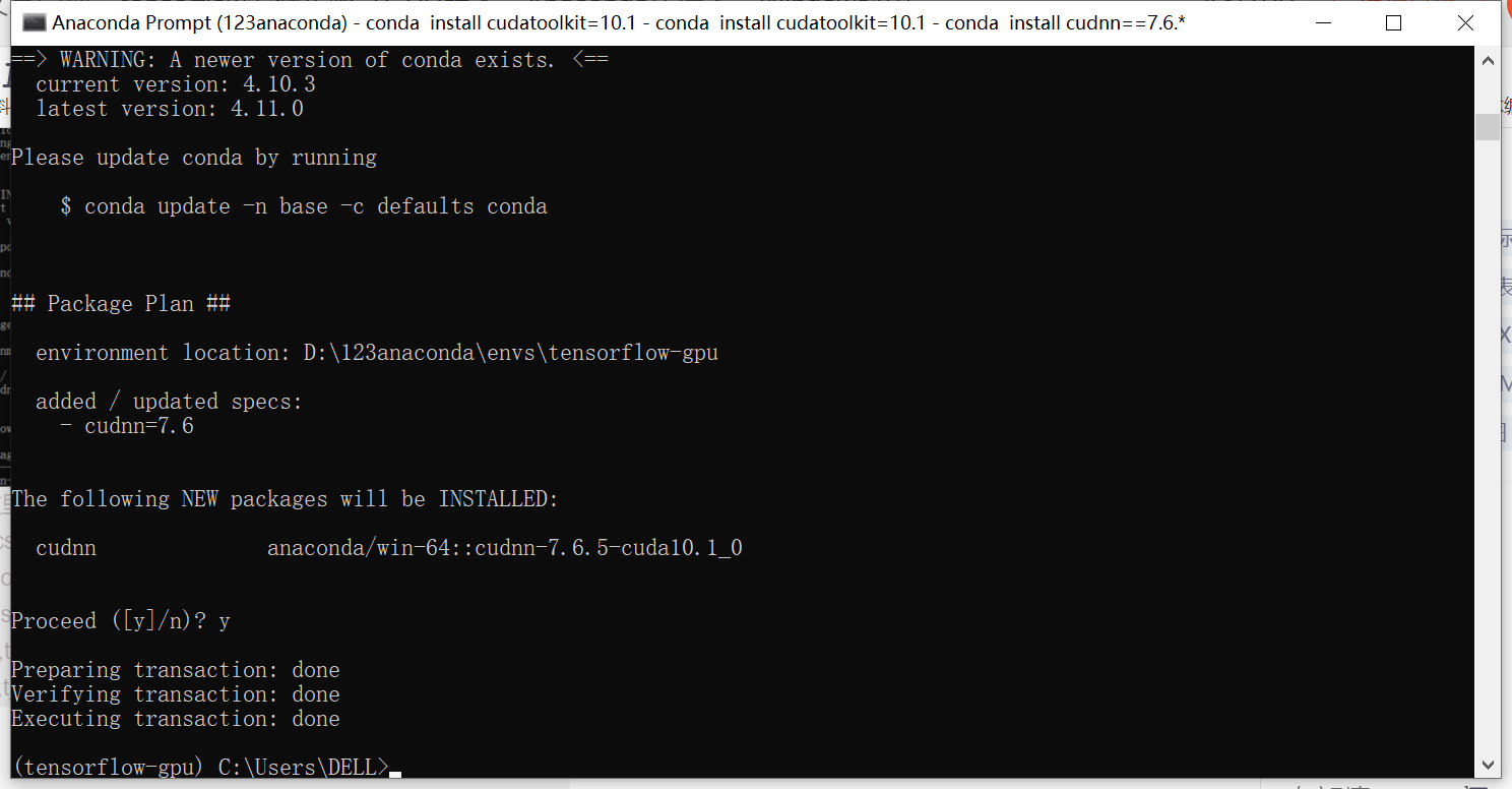 tensorflow安装步骤（GPU版本，Anaconda环境下，Windows10）_anaconda安装tensorflow-gpu对应python3.8-CSDN博客