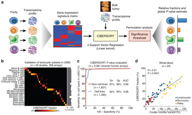 Cibersort 算法 分析肿瘤样本免疫细胞组分_cibersort算法-CSDN博客