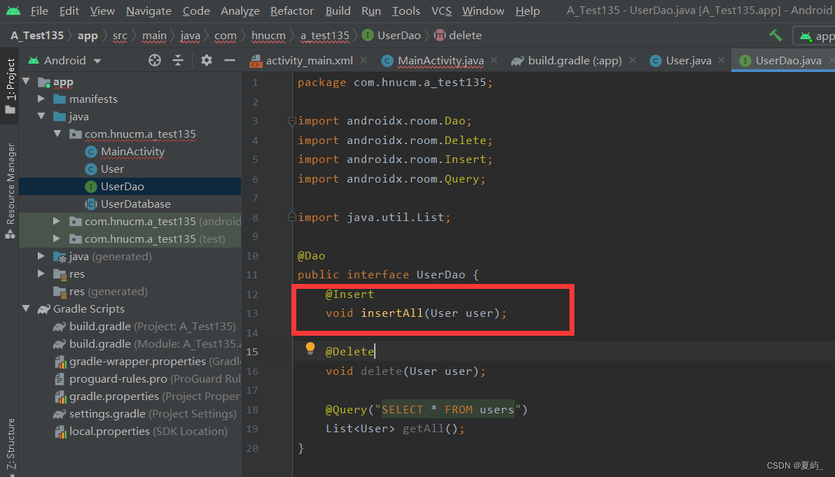 Android-第十三节04Room框架详解-CSDN博客