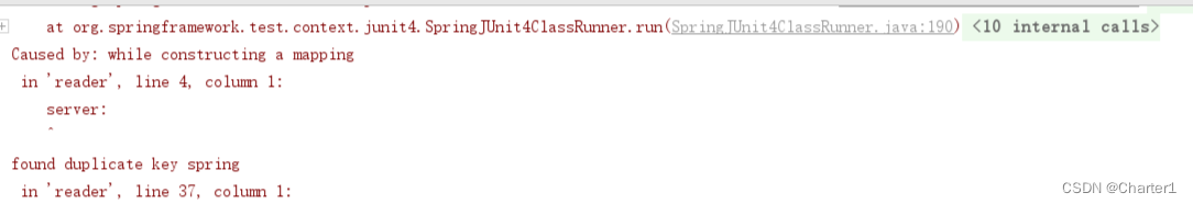 org.yaml.snakeyaml.constructor.DuplicateKeyException: while constructing a mapping in ‘reader ...