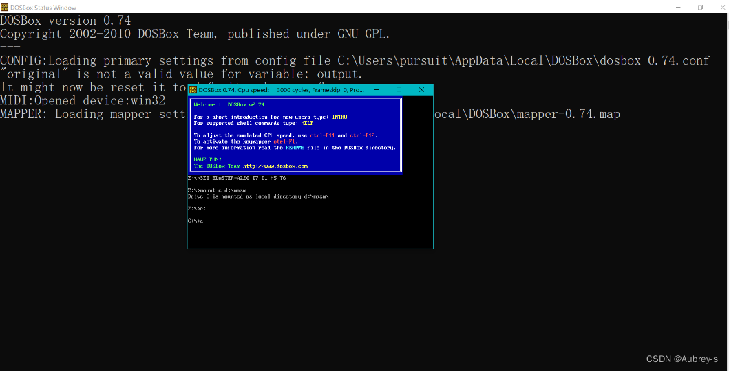 如何修改DosBox运行窗口大小_dosbox调整窗口大小-CSDN博客