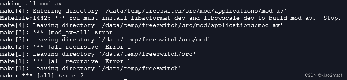 【FreeSwitch开发实践】centos7下编译安装freeswitch及常见编译问题的解决_checking for spandsp >= 3.0... configure: error ...