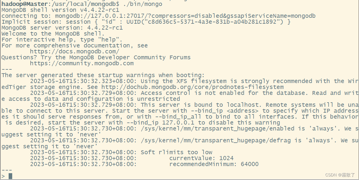 Ubuntu 16.04 —— MongoDB 4.4 安装_mongodb安装使用ubuntu16.04-CSDN博客
