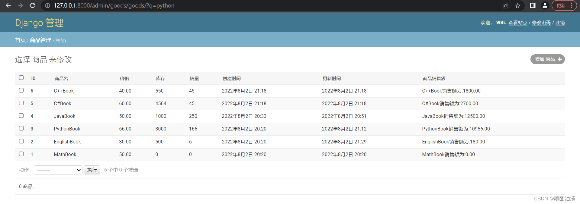 Django定制admin页面(展示页面和编辑页面)django Admin 自定义页面 Csdn博客
