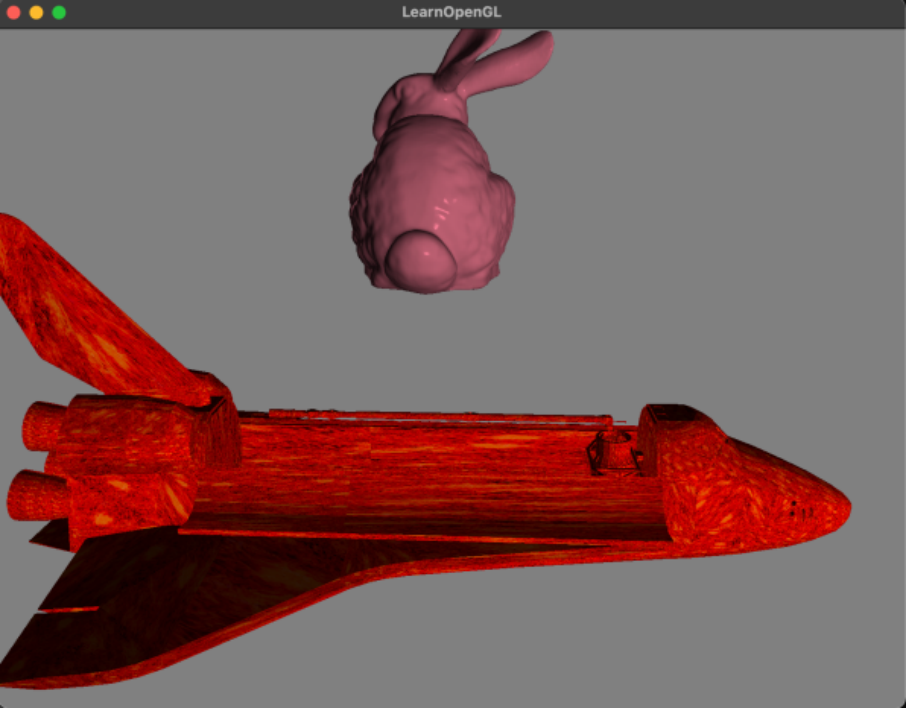 OpenGL课程设计 三维图形交互程序 bunny兔+飞机模型_opengl交互式三维模型观察程序实验-CSDN博客