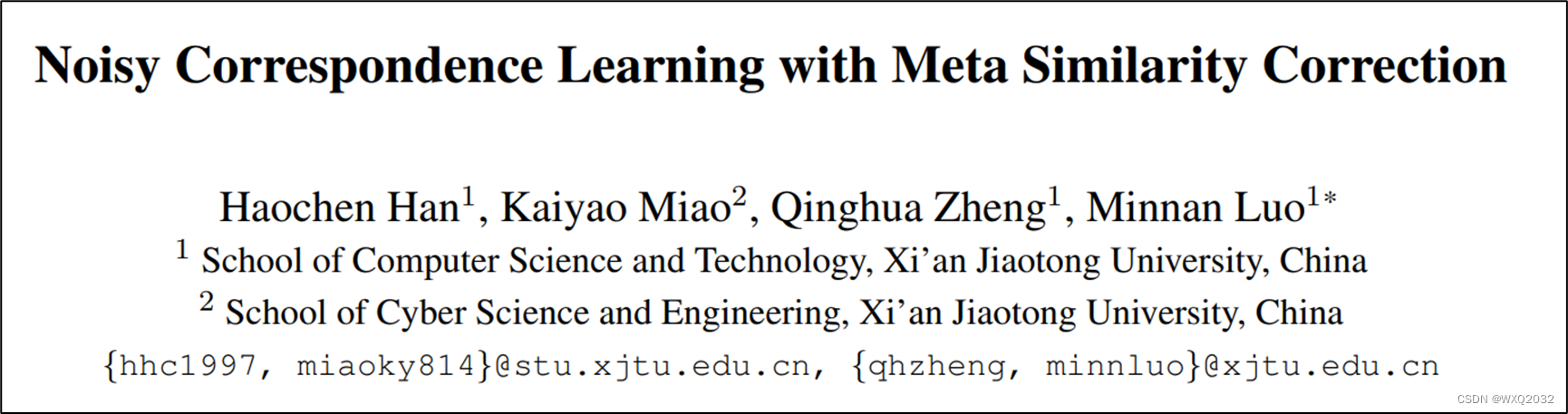 Noisy Correspondence Learning with Meta Similarity Correction -- 论文阅读笔记_noisy-correspondence ...