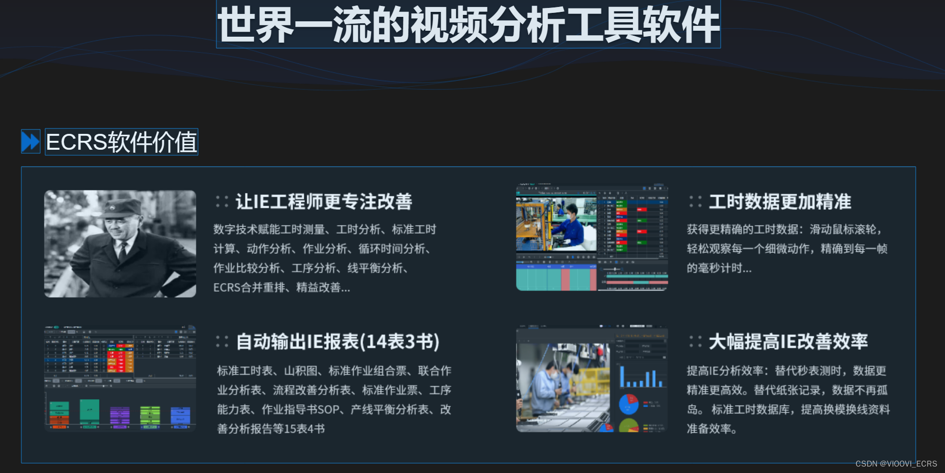 VIOOVI视与视ECRS标准工时分析软件：打造数字化的未来工厂_vioovi ecrs工时分析软件-CSDN博客