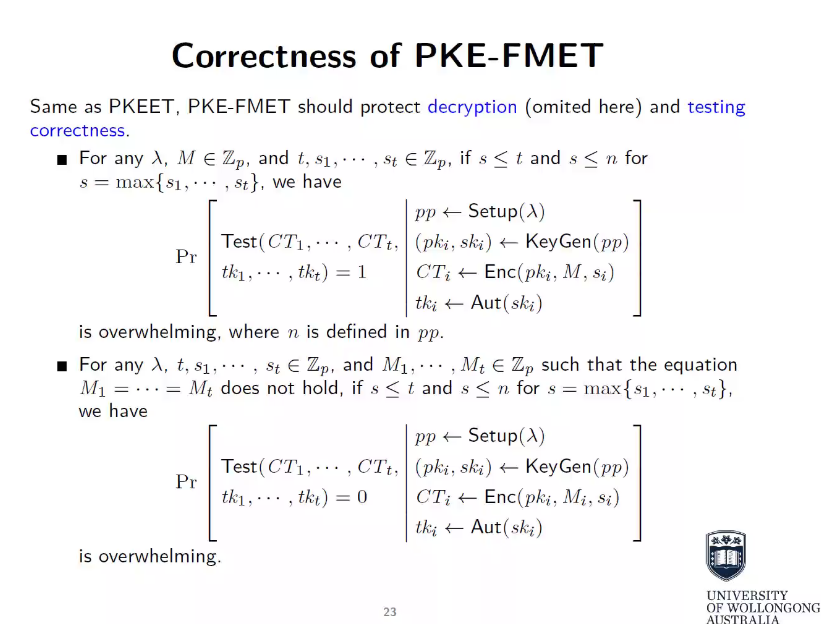 【Willy Susilo 学术报告01】Public-Key Encryption with Multi-Ciphertext ...