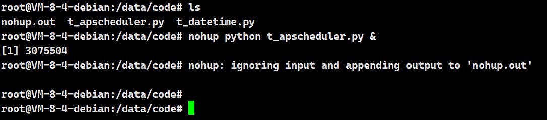 在Linux服务器上执行python定时任务（APScheduler定时框架）_linux blockingscheduler-CSDN博客