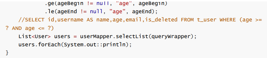 Mybatis Plus条件构造器和常用接口mybatisplus Expression Csdn博客