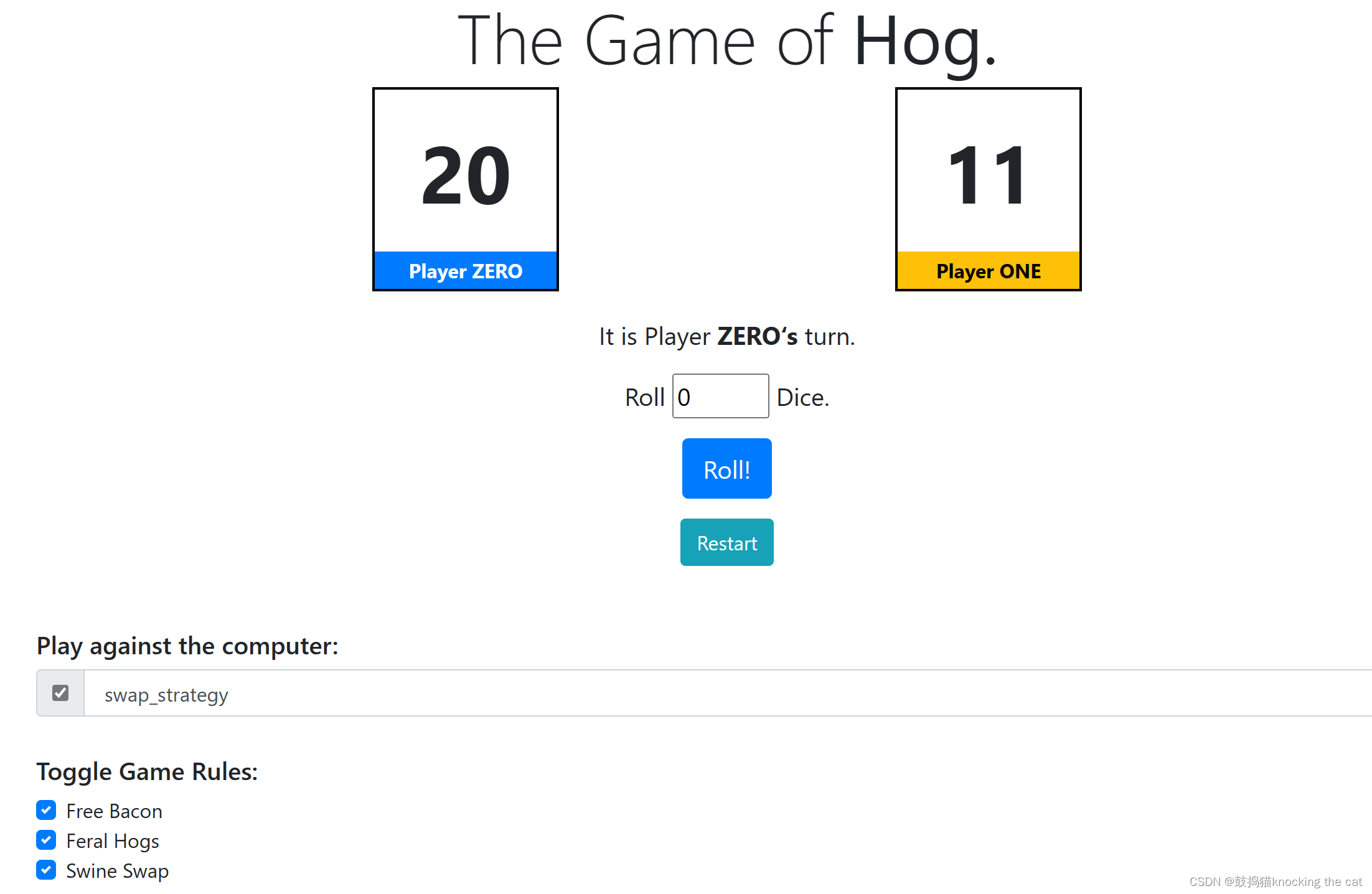 CS61A 课程 Project1 The Game of Hog_cs61a hog-CSDN博客
