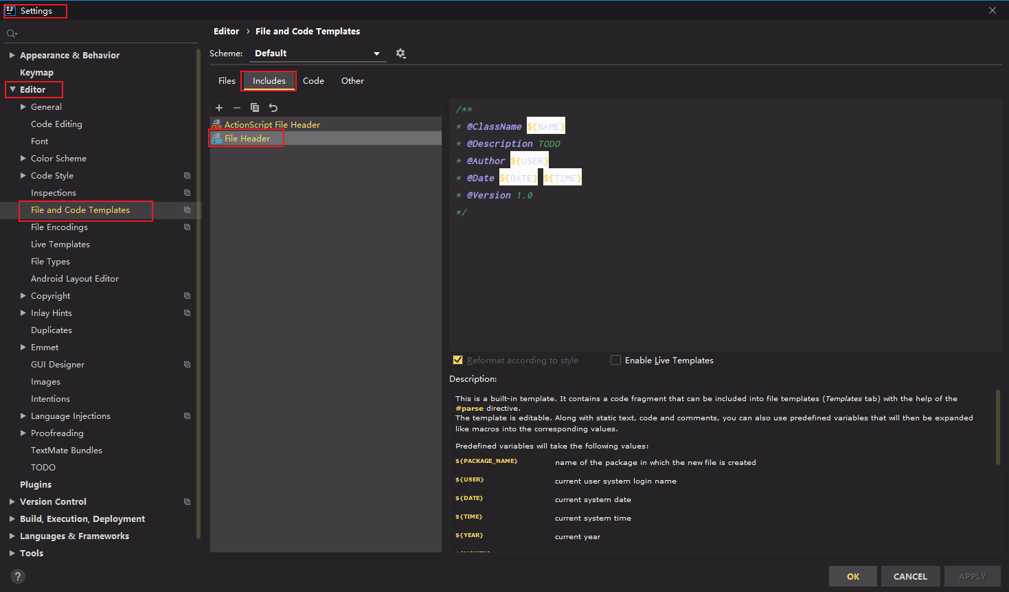 IDEA自定义文件头注释/方法注释_idea设置文件头注释-CSDN博客