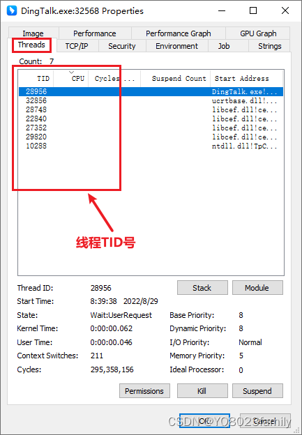 Windows下进程中每个线程占用cpu查看 Csdn博客